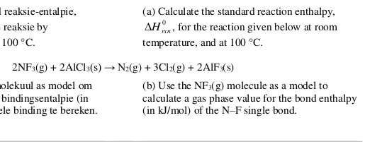 Solved reaksie-entalpie, (a) Calculate the standard reaction | Chegg.com