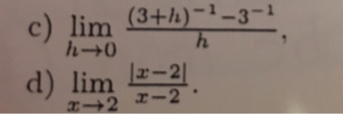 Solved How do you evaluate these? lim_h rightarrow 0 (3 + | Chegg.com