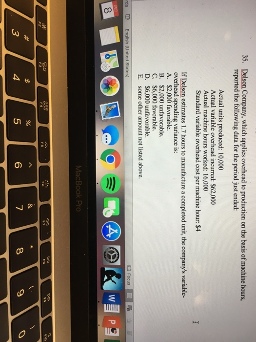Solved Delson Company, which applies overhead to production | Chegg.com