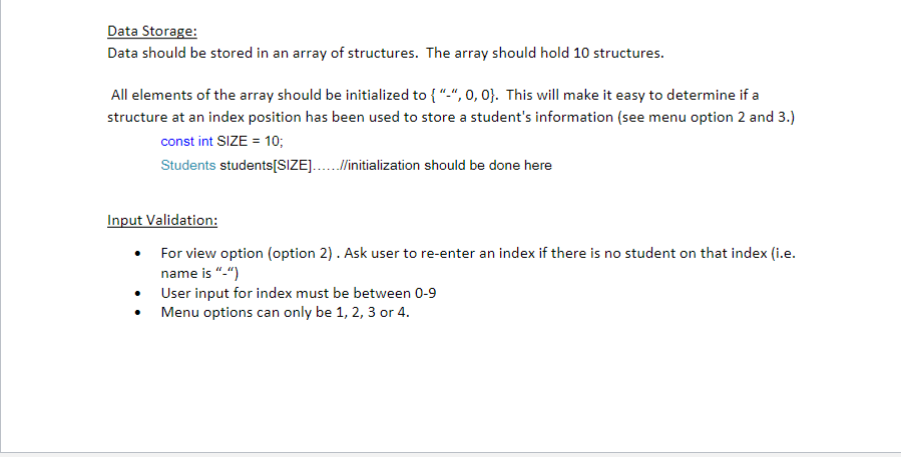 Solved Program Description: Write a program that keeps track | Chegg.com