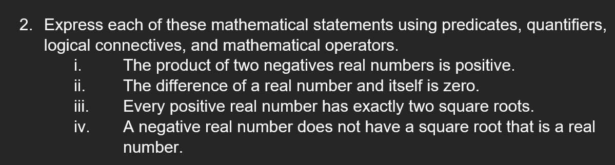 Solved Predicate Logic 1. Use predicates and quantifiers | Chegg.com