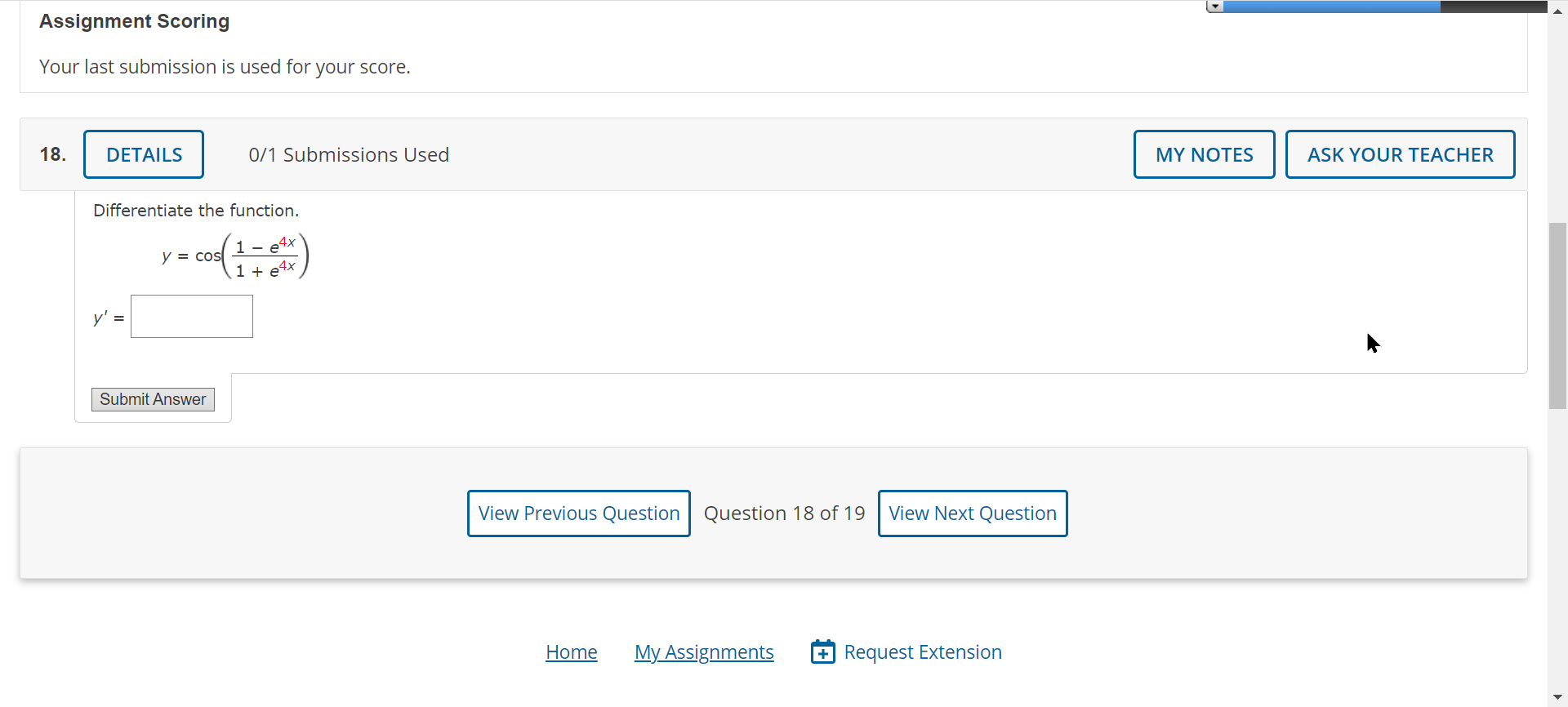 Solved Assignment Scoring Your last submission is used for | Chegg.com