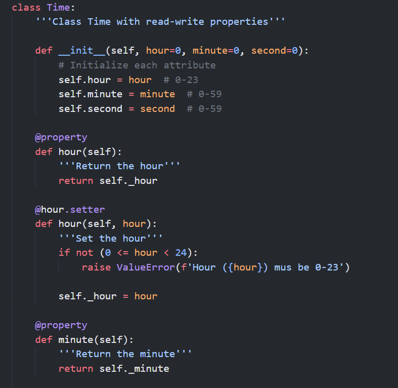 Solved In your textbook, Section 10.4.2's Time class | Chegg.com