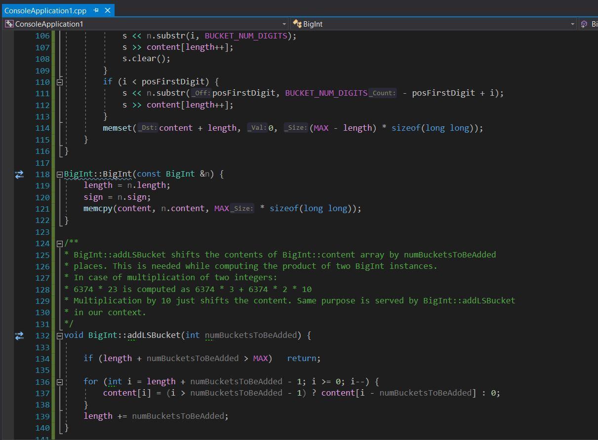Solved I had asked previously for a BigInt C++ code | Chegg.com