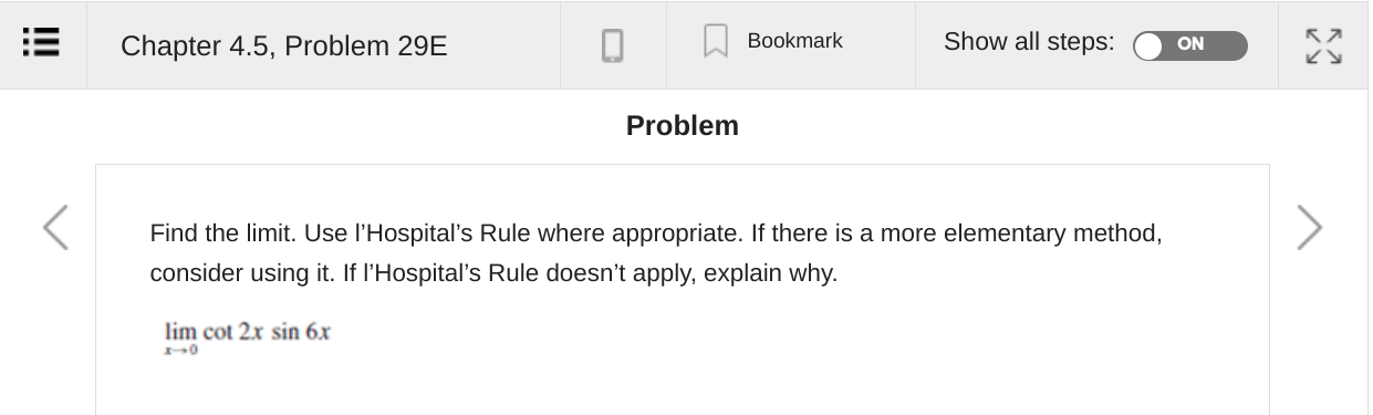 Solved ili Chapter 4.5, Problem 29E Bookmark Show all steps: | Chegg.com