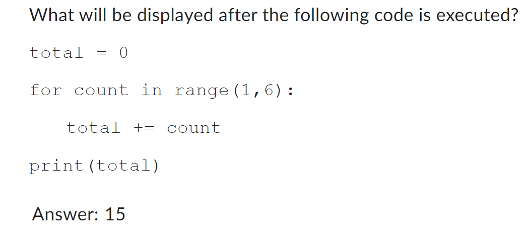 Solved What will be displayed after the following code is | Chegg.com