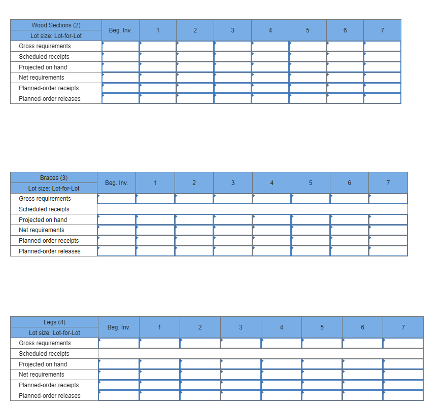 Solved A table is assembled using three components, as shown | Chegg.com