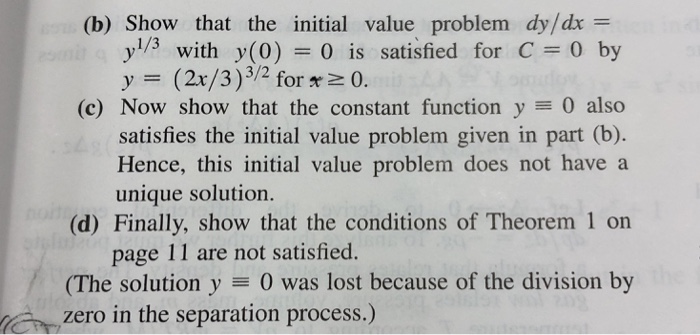 Solved 29. Uniqueness Questions. In Chapter 1 we indicated | Chegg.com
