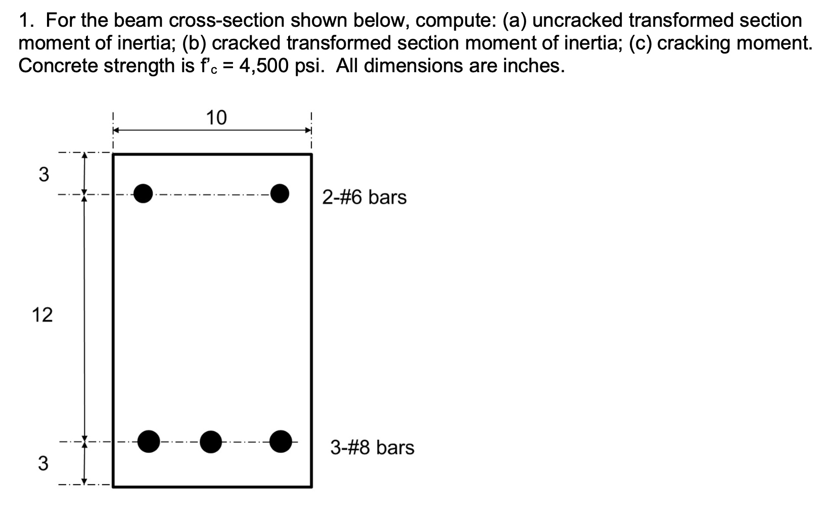 Solved For the beam cross-section shown below, compute: (a) | Chegg.com
