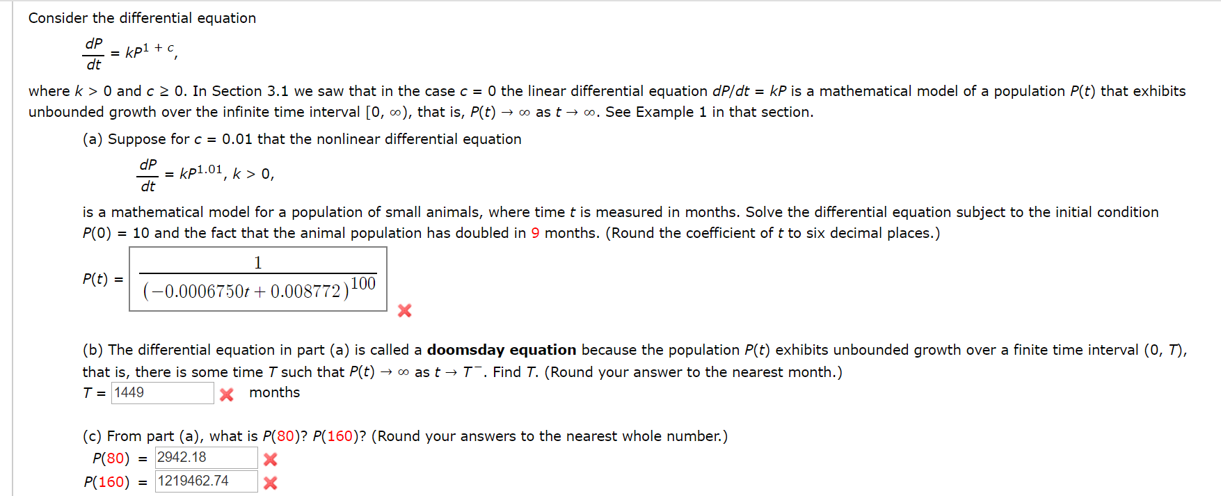 Solved Consider the differential equation dP - KP1 + 0, dt | Chegg.com