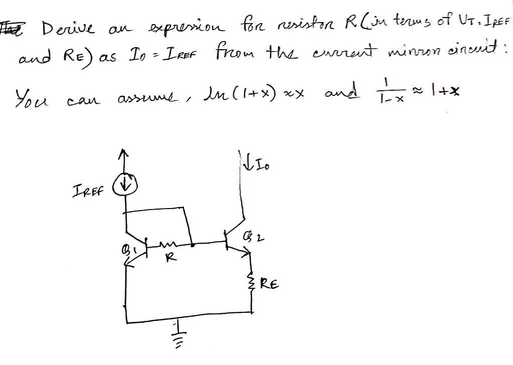 Solved The Derive an and Re) as expression for resiston R(in | Chegg.com