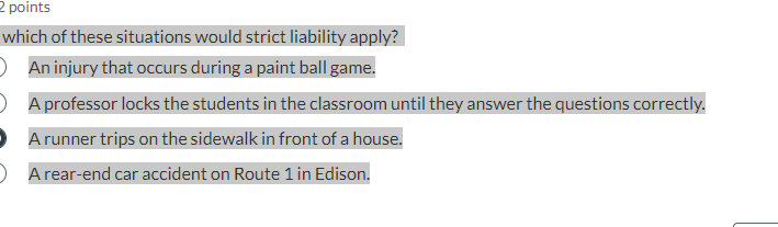 Solved points which of these situations would strict | Chegg.com