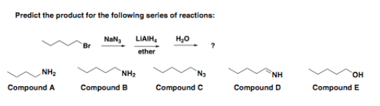 Solved Predict the product for the following series of | Chegg.com