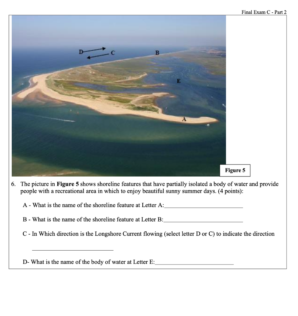Solved Final Exam C - Part 2 B E Figure 5 6. The picture in | Chegg.com