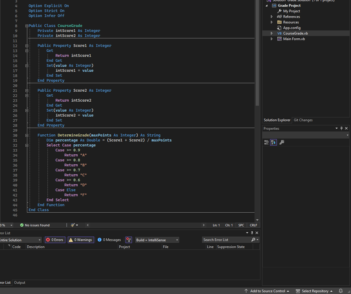 Solved 2. In this exercise, you modify the Grade Calculator | Chegg.com