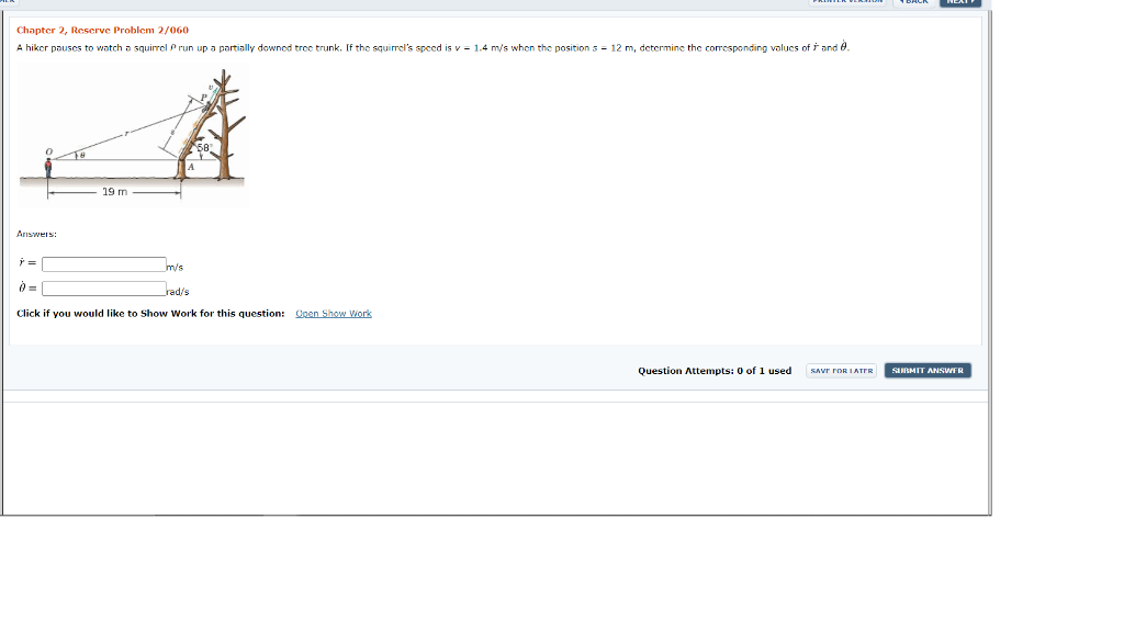 Solved Chapter 2, Reserve Problem 2/060 A hiker pauses to | Chegg.com