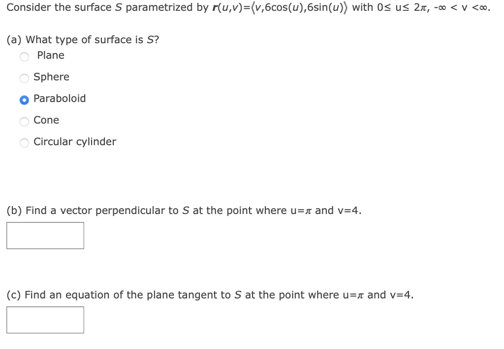 Solved Consider the surface s parametrized by | Chegg.com