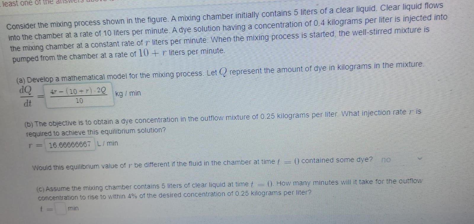 Solved least one of the Consider the mixing process shown in | Chegg.com