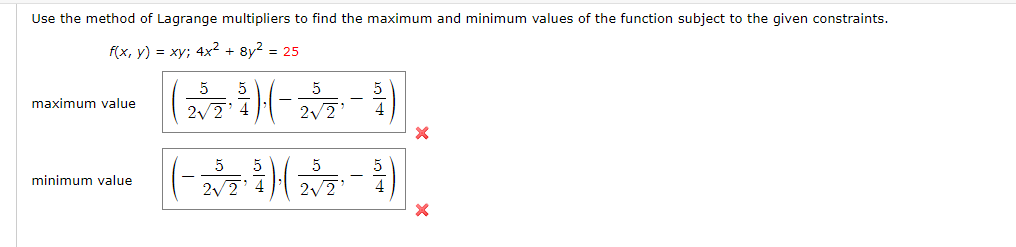 Solved Use the method of Lagrange multipliers to find the | Chegg.com