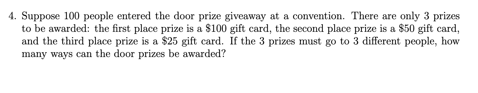 Solved 3. How many distinct arrangements are there of the | Chegg.com