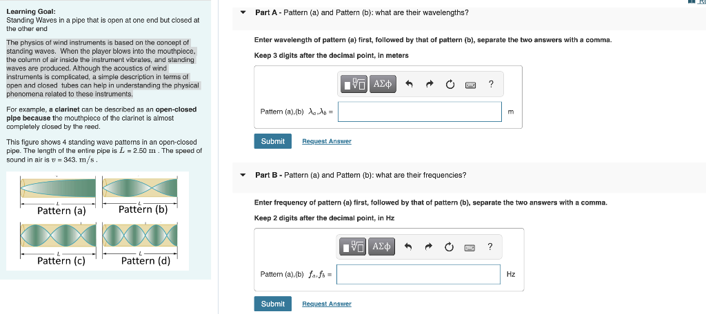 Solved Part A - Pattern (a) and Pattern (b): what are their | Chegg.com