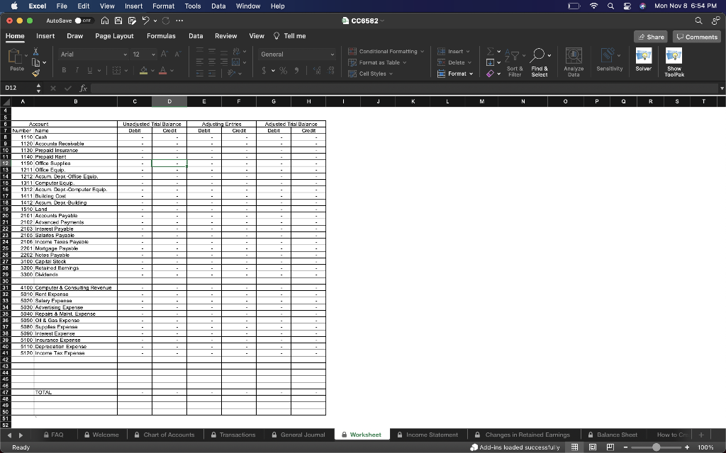 Excel File Edit View Insert Format Tools Data Window | Chegg.com
