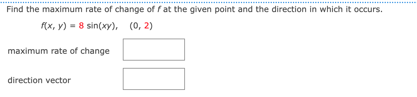 Solved Find the maximum rate of change of f at the given | Chegg.com