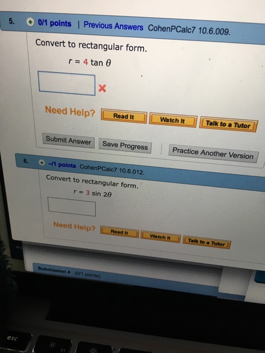 Solved Convert to rectangular form. r = 4 tan theta | Chegg.com