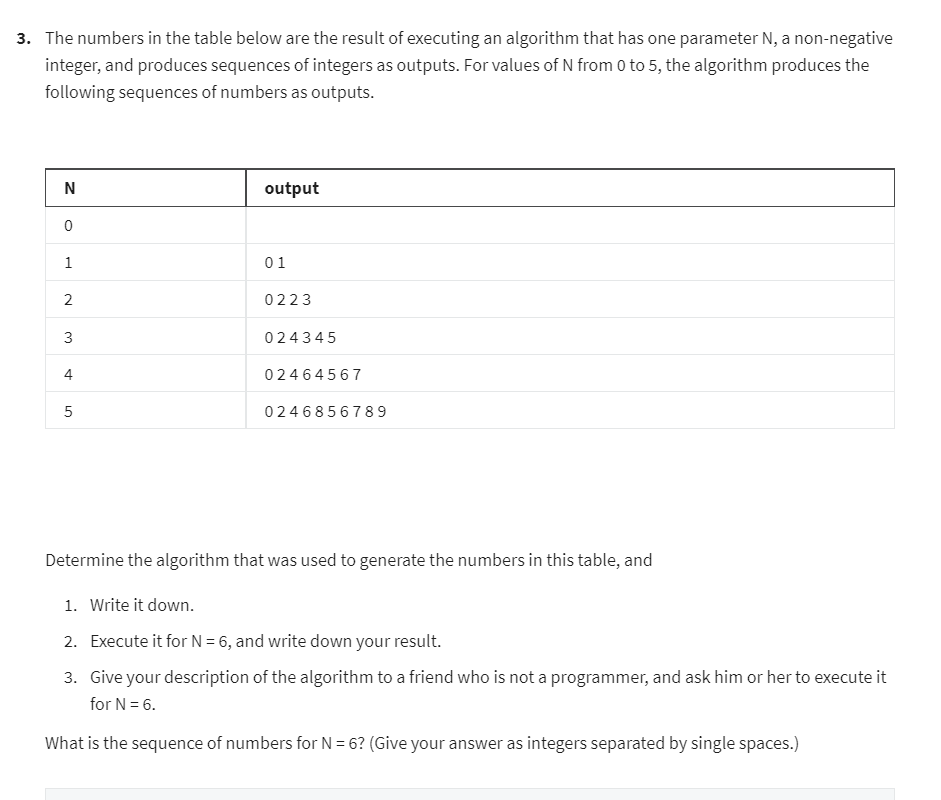 Solved The numbers in the table below are the result of | Chegg.com