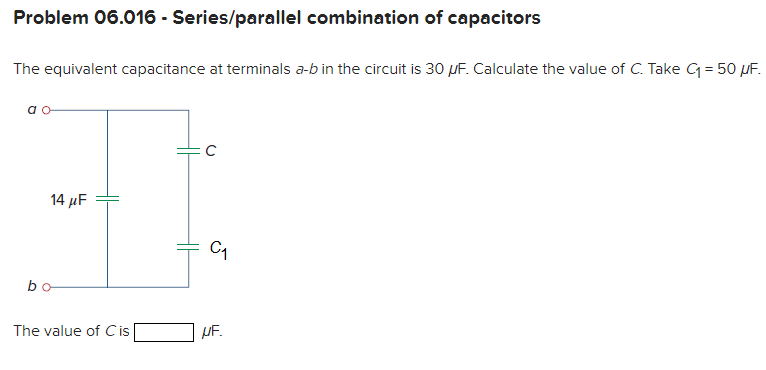 Solved Problem 06.016 - Series/parallel combination of | Chegg.com