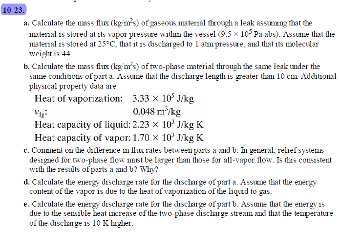 Solved a. Calculate the mass flux (kg/m2 s) of gaseous | Chegg.com