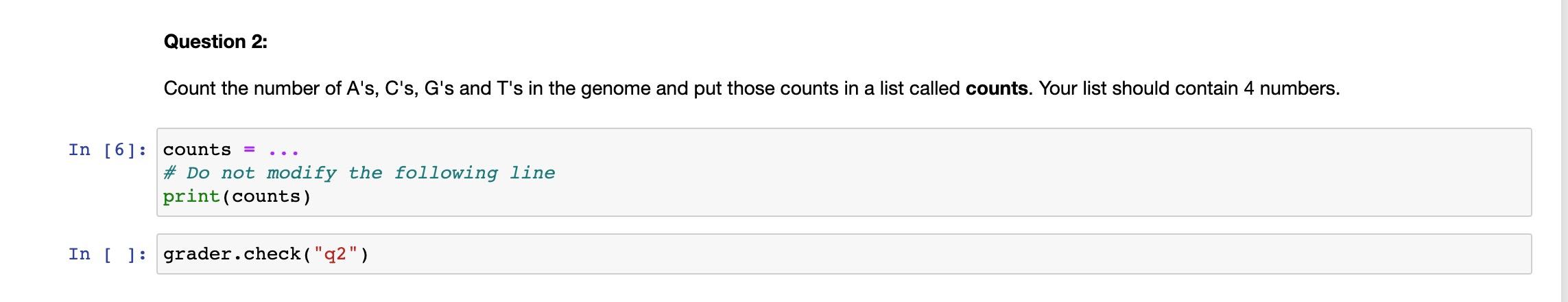 Solved In [1]: # Initialize Otter import otter grader | Chegg.com