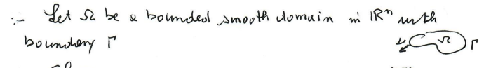 Solved ∴ Let Ω be a bounded smooth vlomain in Rn unth | Chegg.com