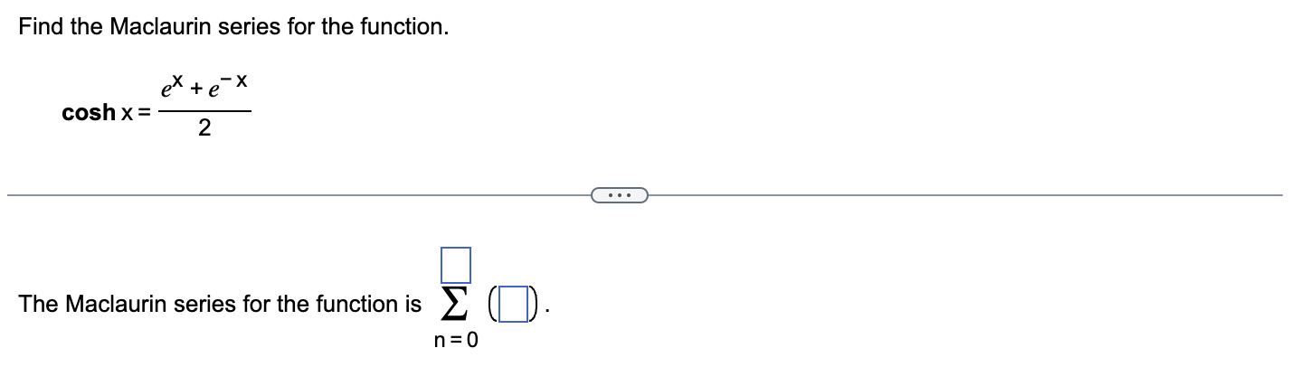 Solved Find the Maclaurin series for the function. | Chegg.com