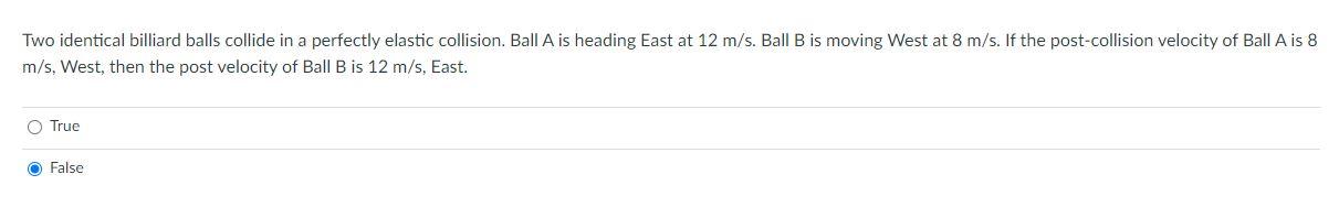 Solved Two identical billiard balls collide in a perfectly | Chegg.com