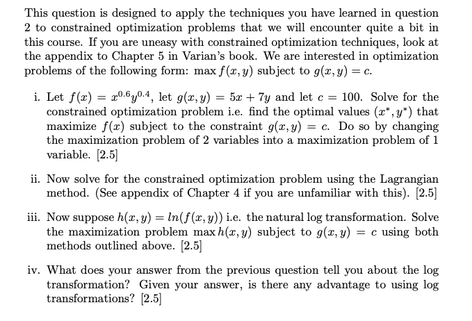 This question is designed to apply the techniques you | Chegg.com
