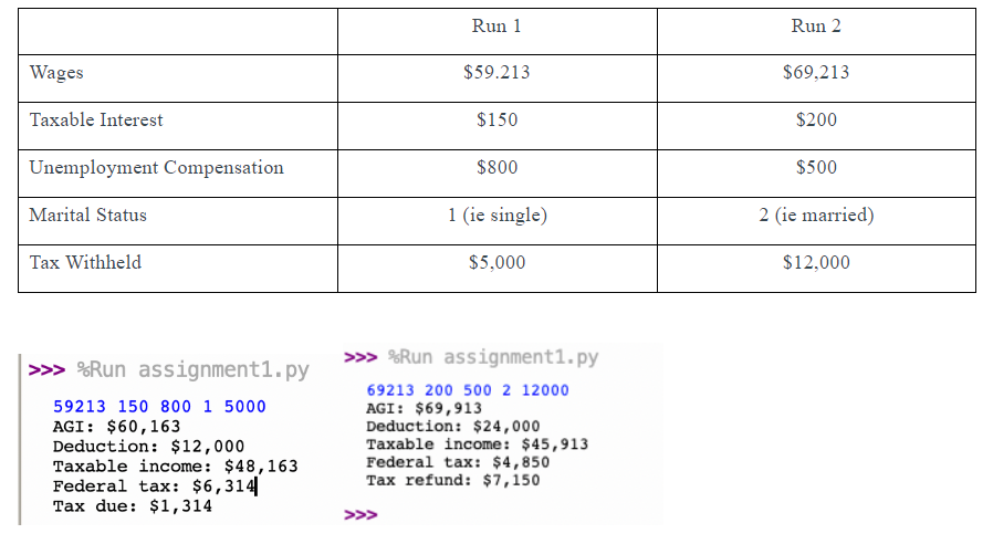Solved Write a program in Thonny that will calculate income | Chegg.com