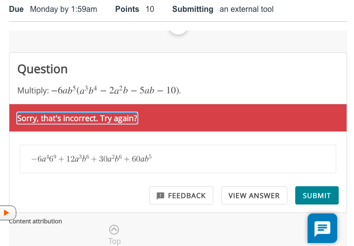 Solved Due Monday by 1:59am Points 10 Submitting an external | Chegg.com