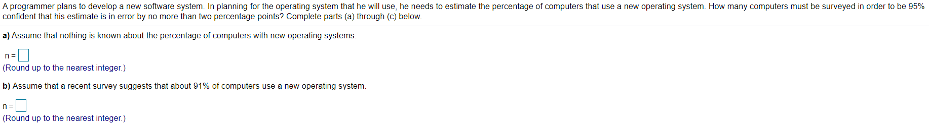Solved A programmer plans to develop a new software system. | Chegg.com