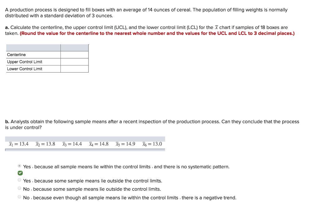 Solved A production process is designed to fill boxes with | Chegg.com Solved A production process is designed to fill boxes with | Chegg.com