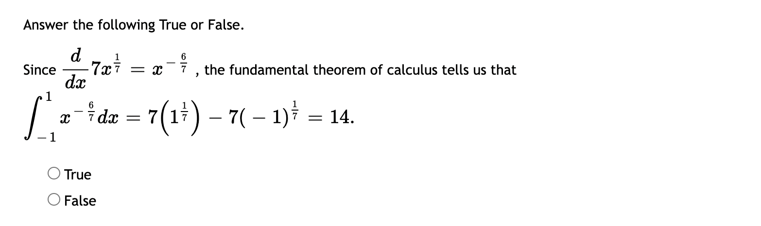 Solved Answer the following True or False. Since | Chegg.com