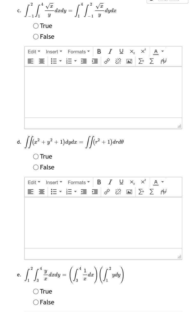 Solved Mark true or false. Then write your explanation in | Chegg.com