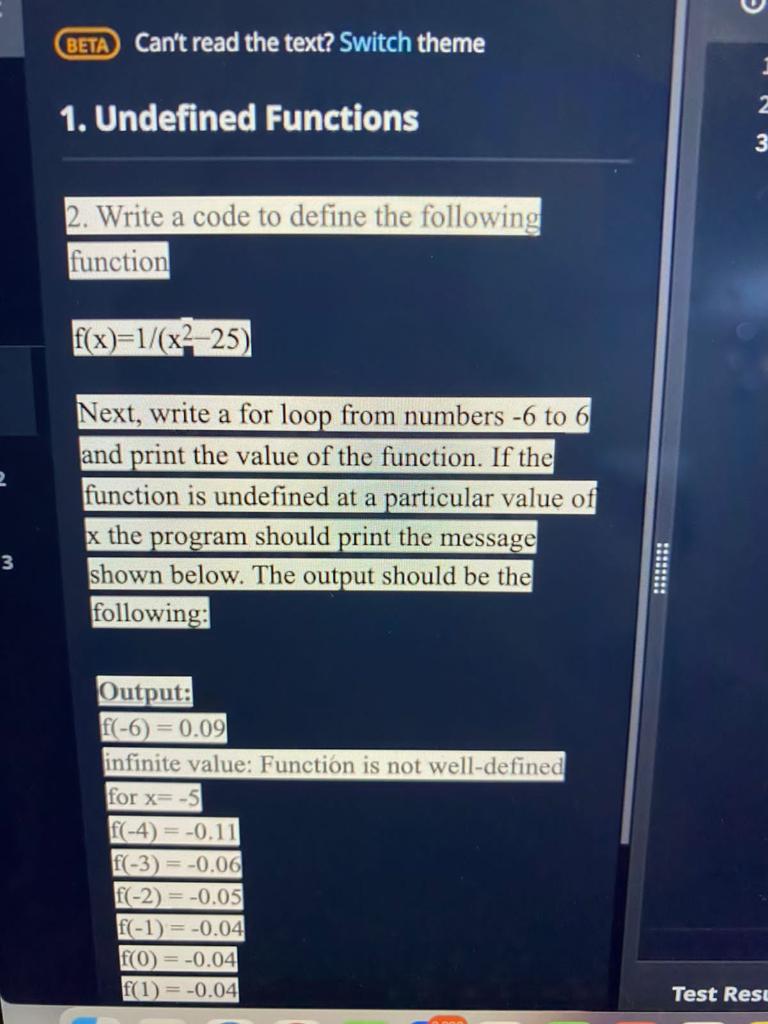 Solved BETA Can't read the text? Switch theme 1. Undefined | Chegg.com