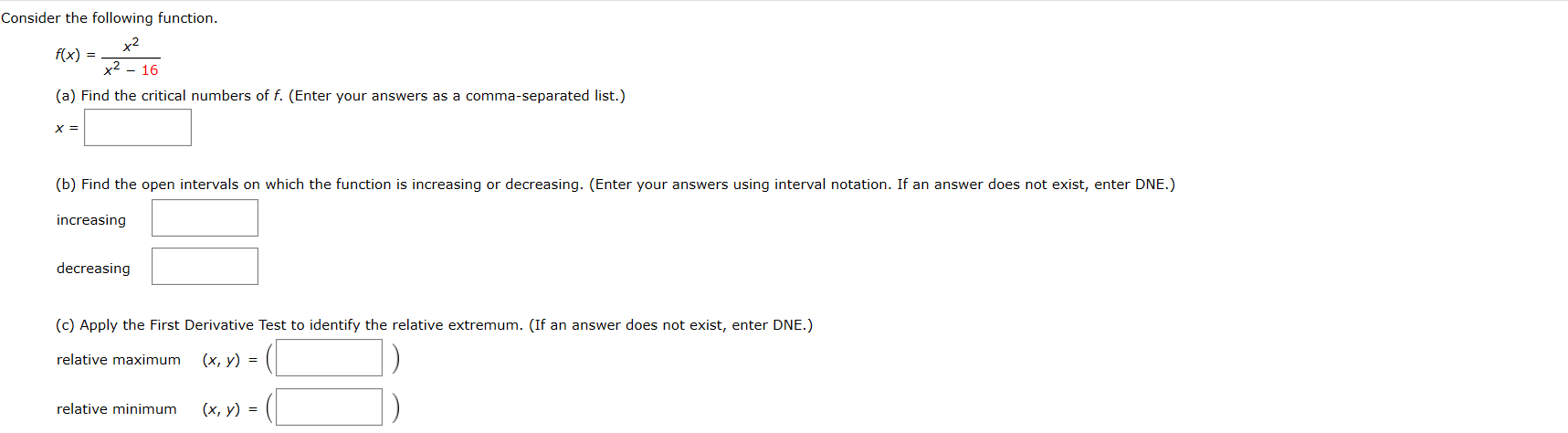 Solved Consider the following function. f(x) = -8x3 + 24x + | Chegg.com