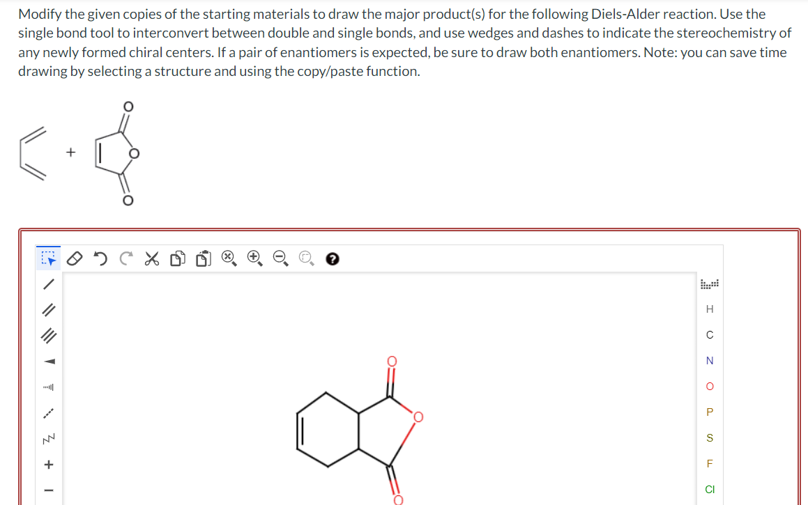 Solved Modify the given copies of the starting materials to | Chegg.com
