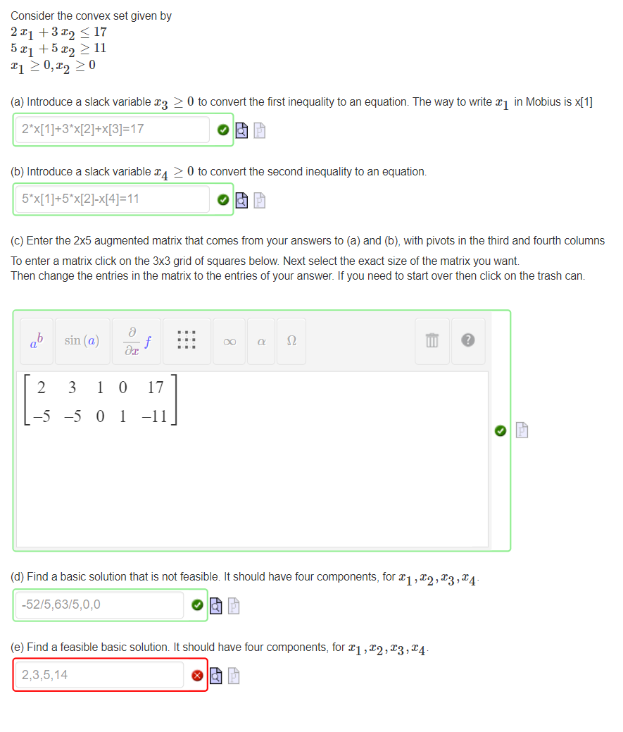 Solved Consider the convex set given by | Chegg.com