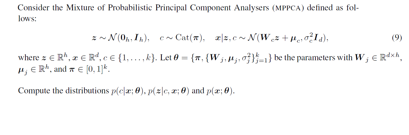 Solved Consider the Mixture of Probabilistic Principal | Chegg.com