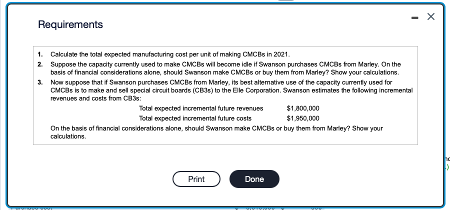 Solved Requirements 1. Calculate the total expected | Chegg.com