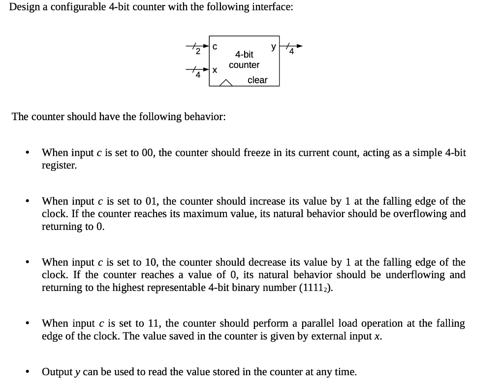 The design answer should include a logic diagram for | Chegg.com