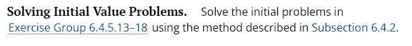 Solved Solving Initial Value Problems. Solve the initial | Chegg.com